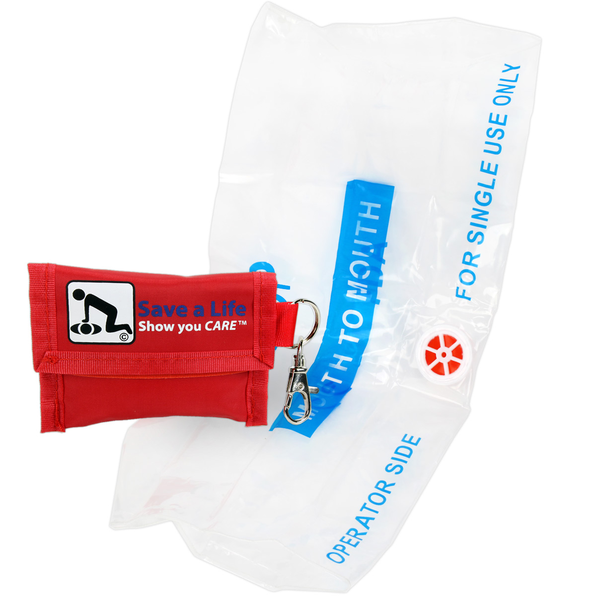 Order Online CPR - CPR Keychain with Gloves - Survival Drop Ship